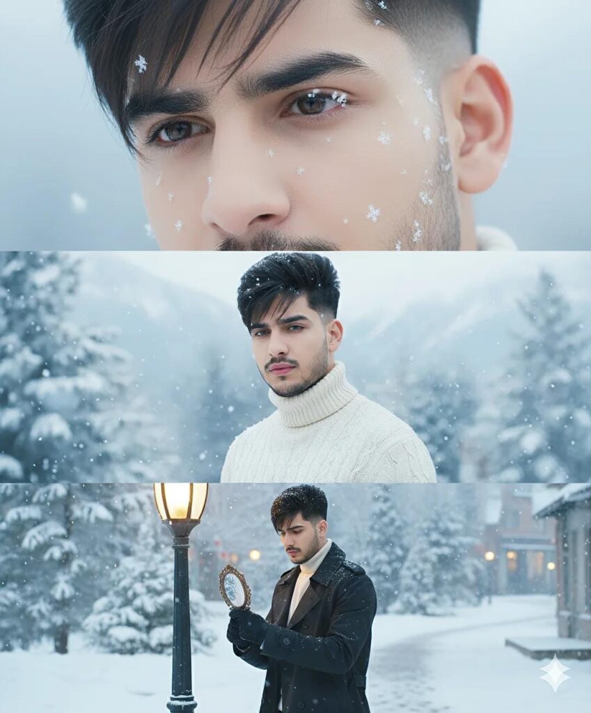 Snow Aura Instagram Photo Editing Prompt - VN Template New Trend 2026